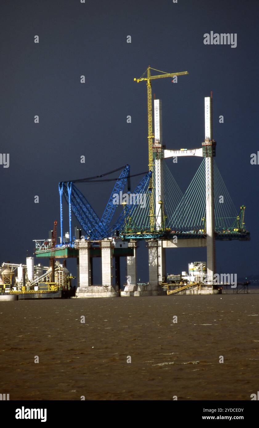 Second Severn Crossing cable stay towers Stock Photo - Alamy