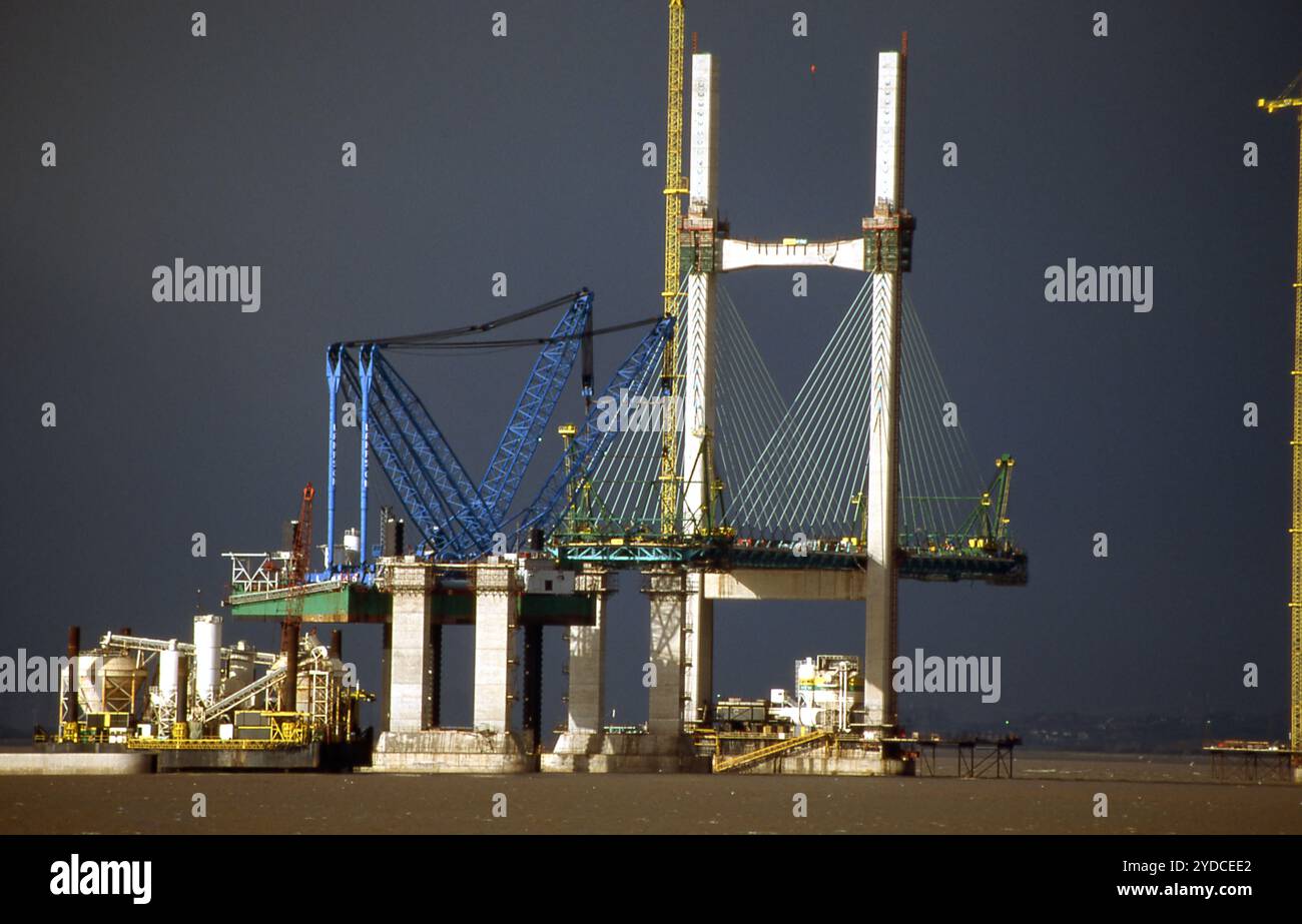 Second Severn Crossing cable stay towers Stock Photo - Alamy
