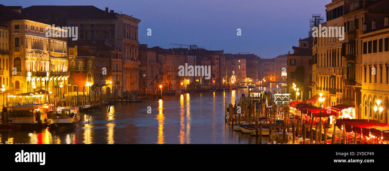 Grand Canal at Night, Venice Stock Photo - Alamy
