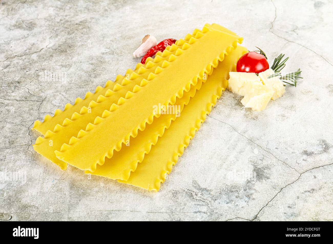 Uncooked raw Lasagna dry sheets for bake Stock Photo - Alamy