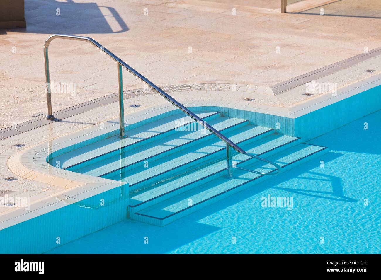 Outdoor Swimming pool with staircase Stock Photo - Alamy
