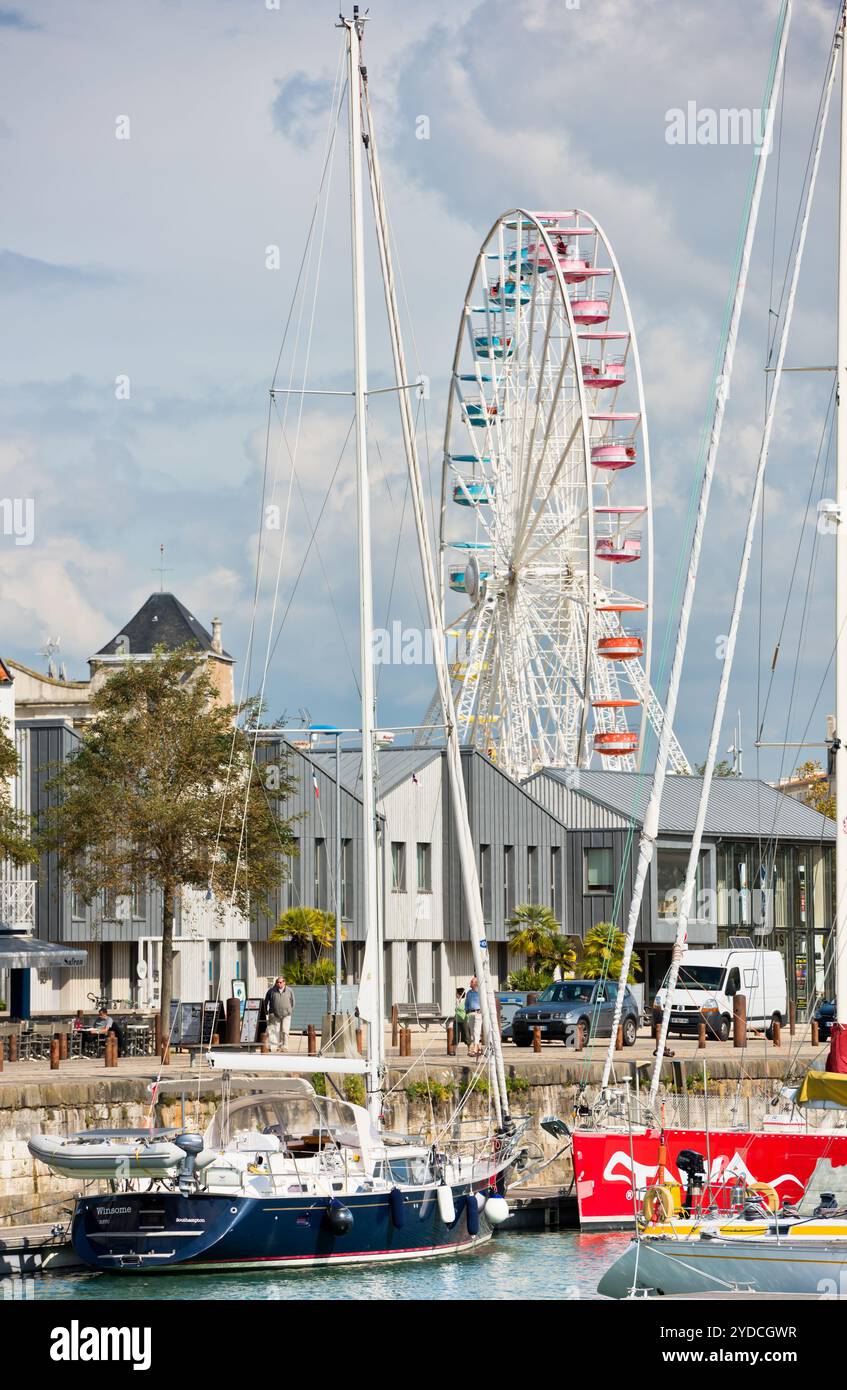 Big ferris wheel in La Rochelle port, France Stock Photo - Alamy