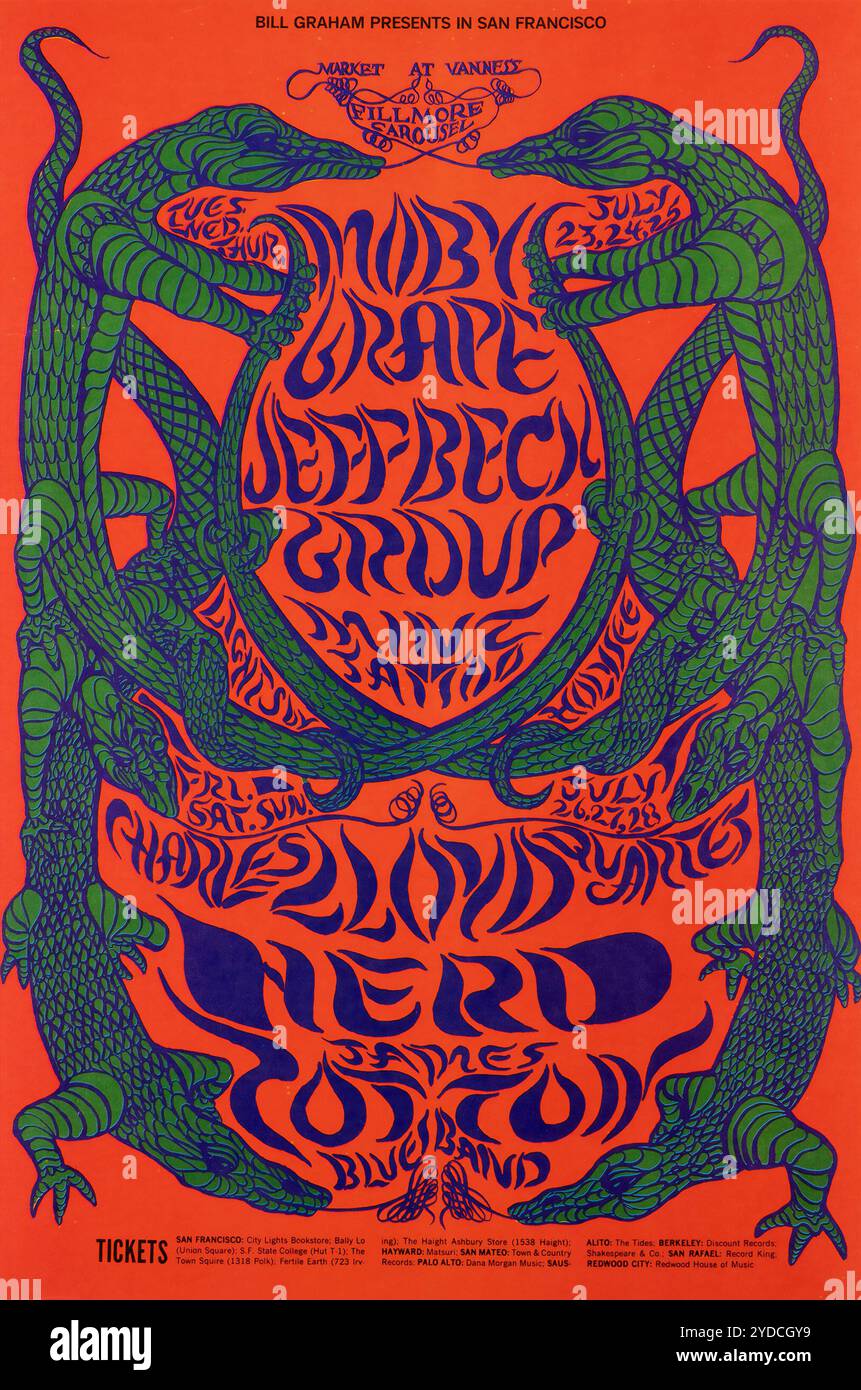 Fillmore west poster hi-res stock photography and images - Alamy