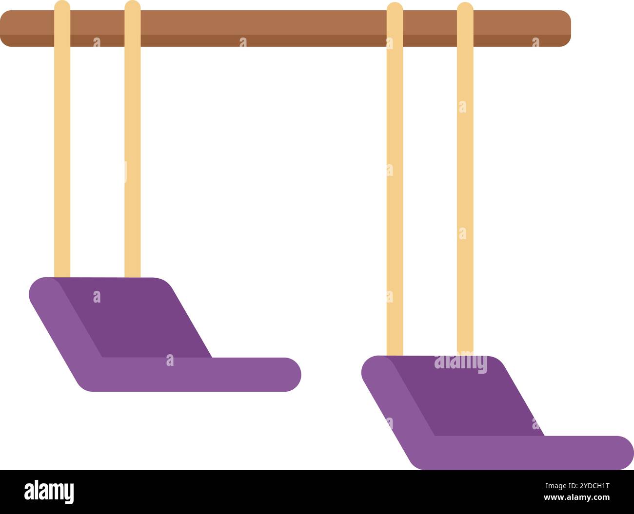 Children playing on a rope swing Cut Out Stock Images & Pictures - Alamy