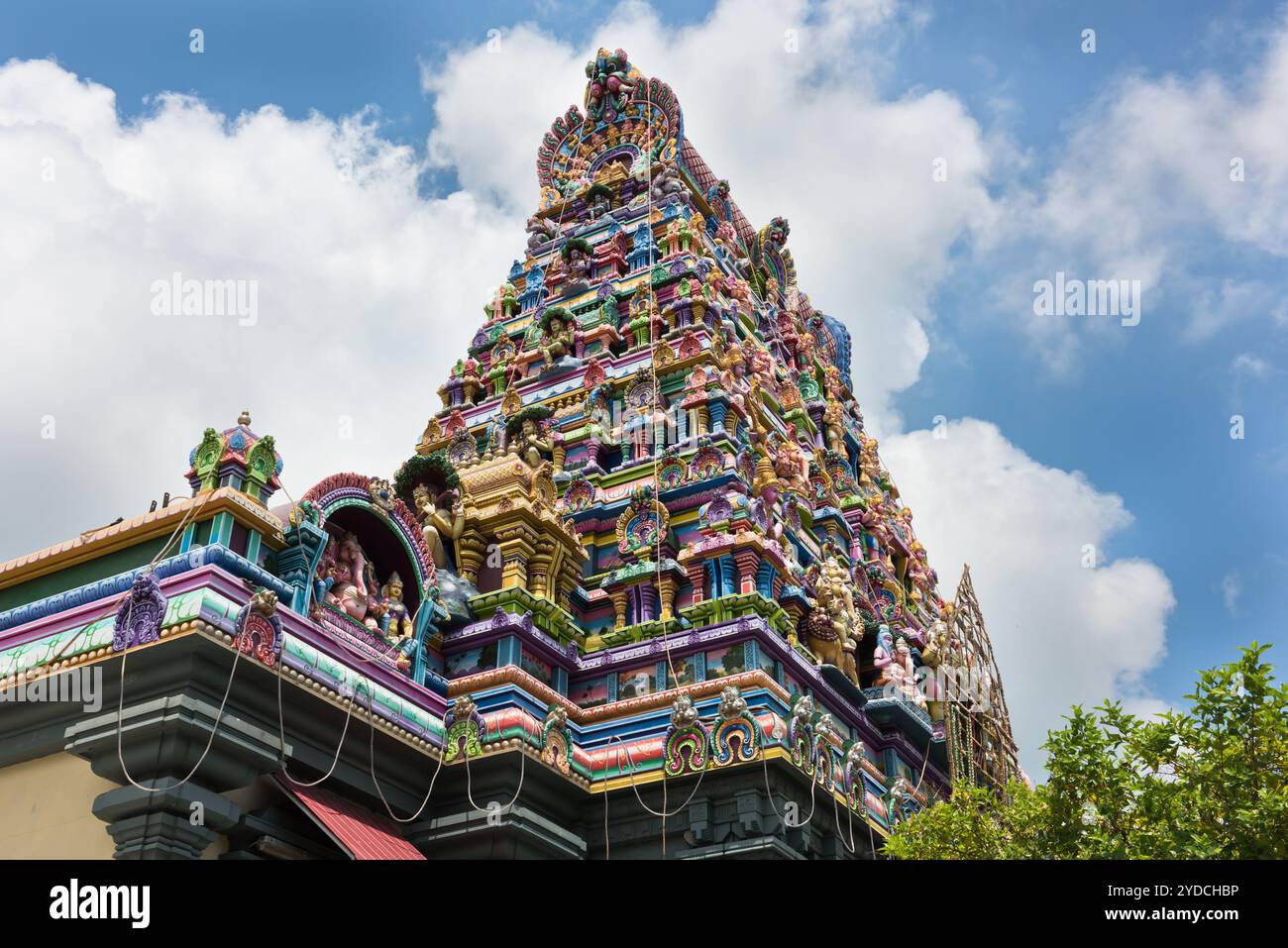 Facade of a hindu temple in Victoria, Mahe, Seychelles Stock Photo - Alamy