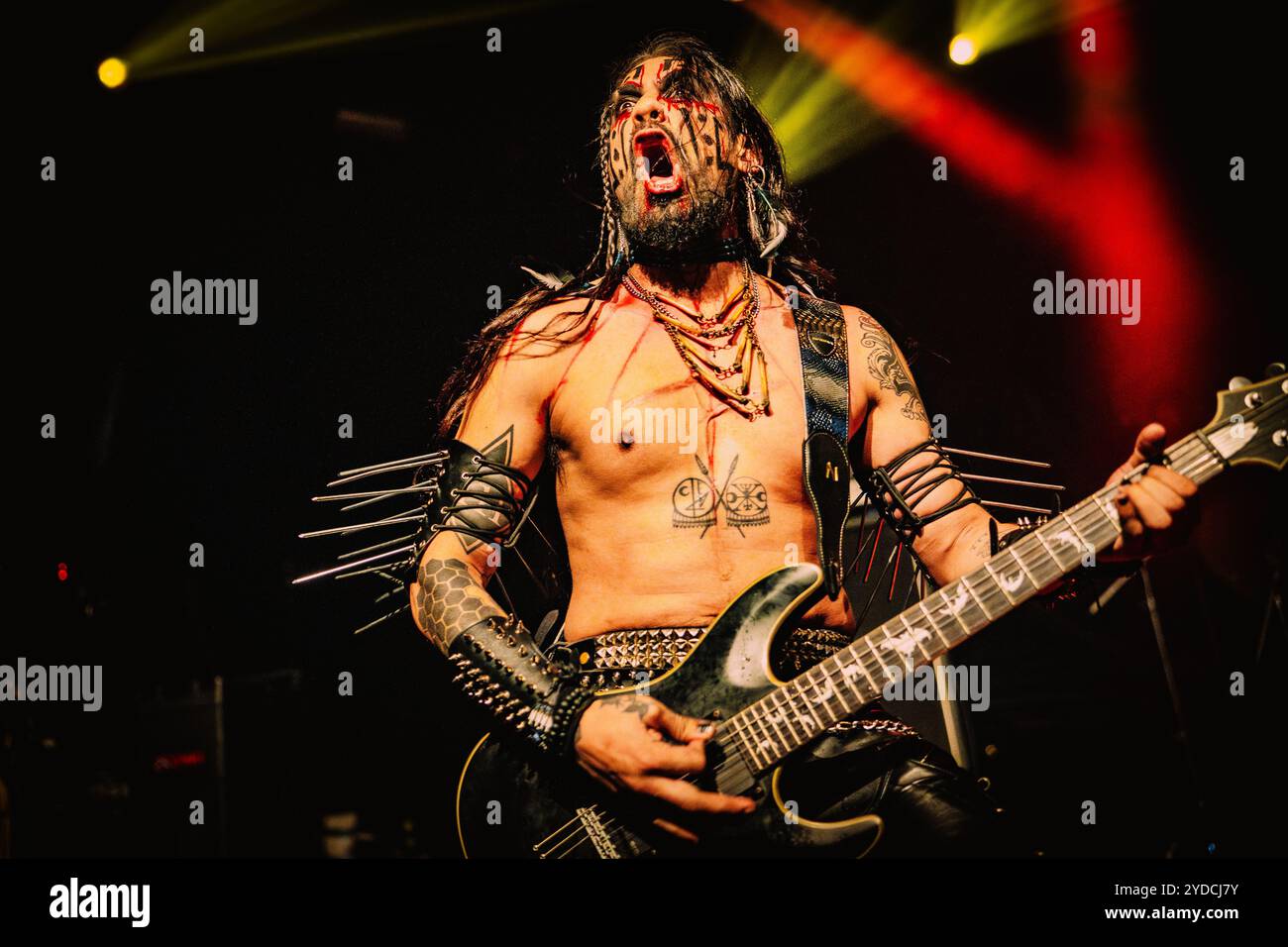 Copenhagen, Denmark. 24th, October 2024. The American black metal band Blackbraid performs a ...