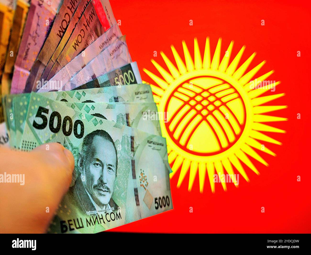 Kyrgyzstan som banknote hi-res stock photography and images - Alamy