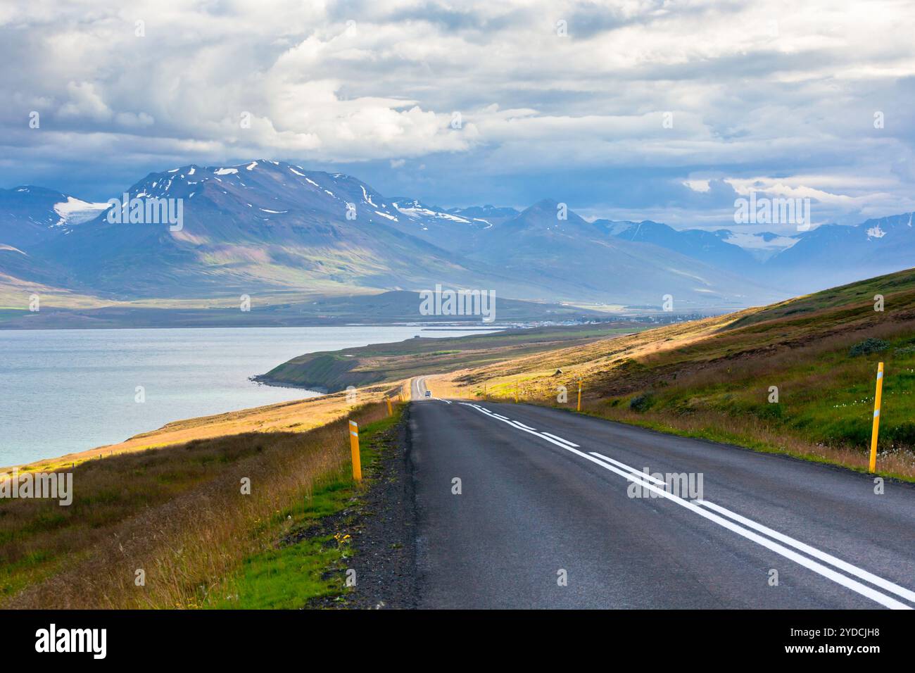 Endless Icelandic Highway Stock Photo - Alamy