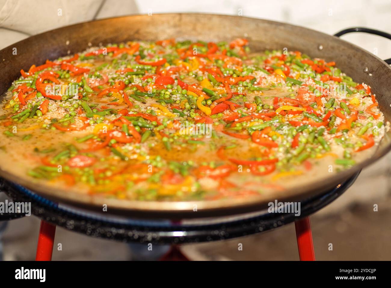 Traditional preparation of paella hi-res stock photography and images ...