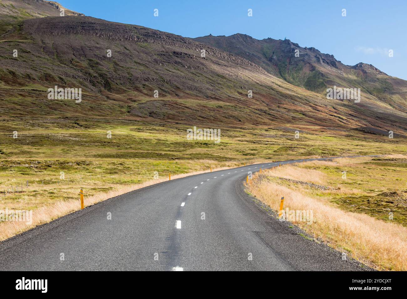 Endless Icelandic Highway Stock Photo - Alamy