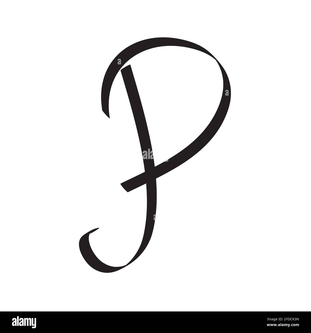 Handwritten letter p Stock Vector Images - Alamy