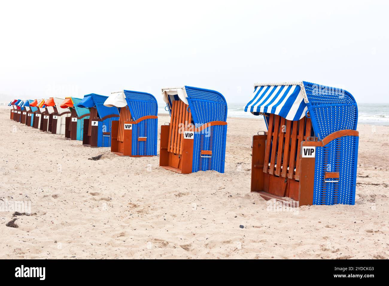 Beach chairs in the wind hi-res stock photography and images - Alamy