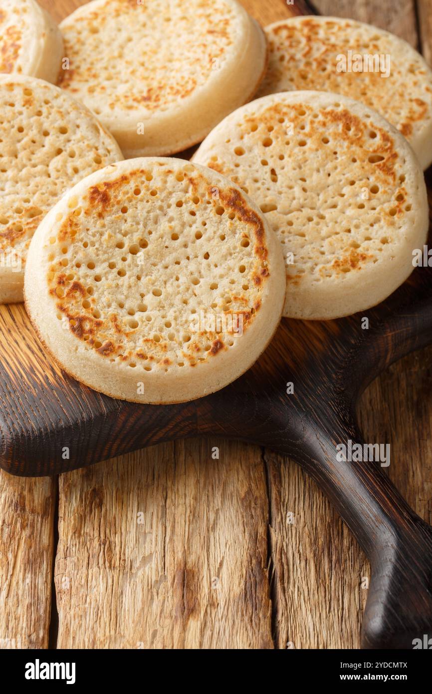 Crumpets fresh from bakery hi-res stock photography and images - Alamy