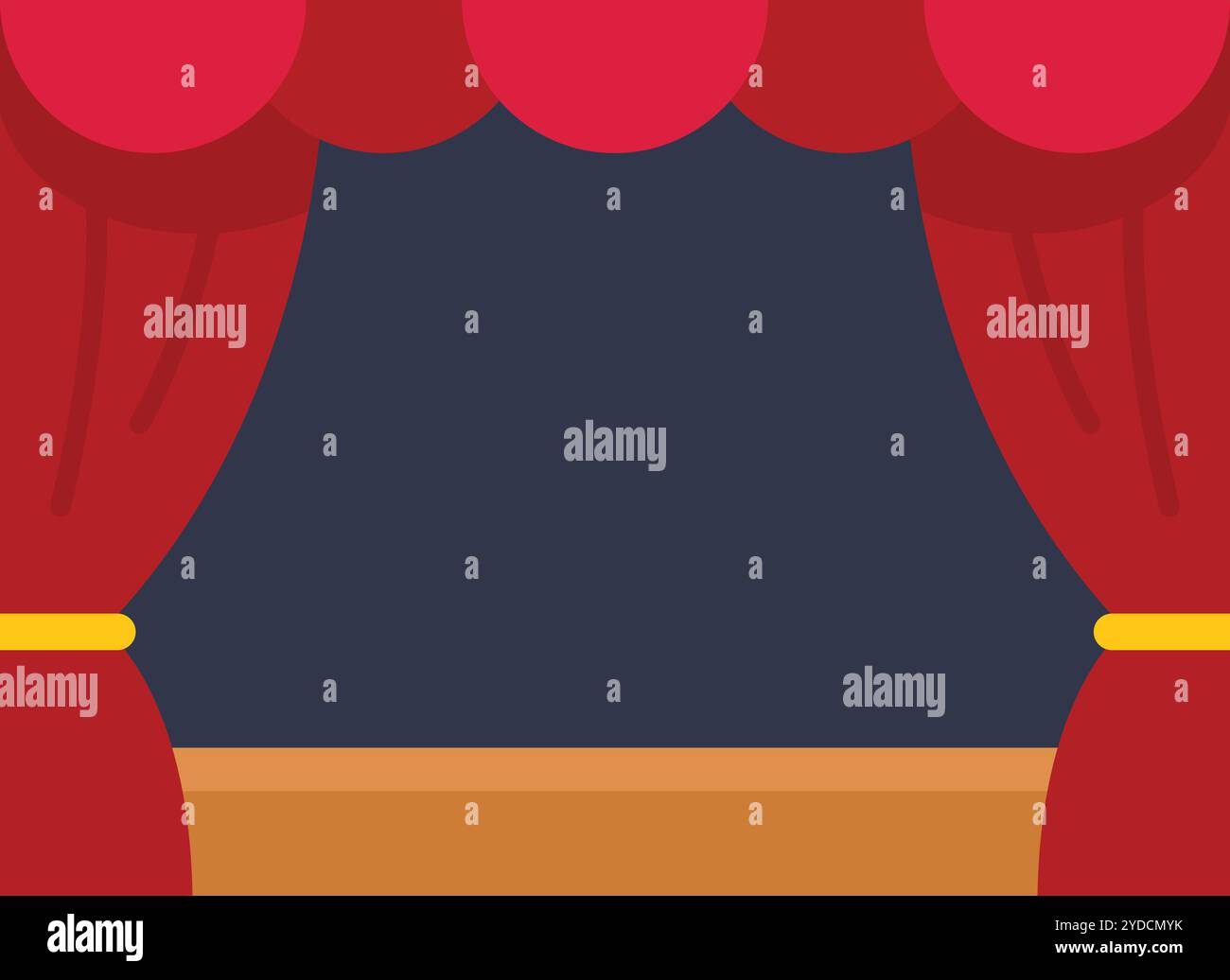 Stage proscenium Stock Vector Images - Alamy