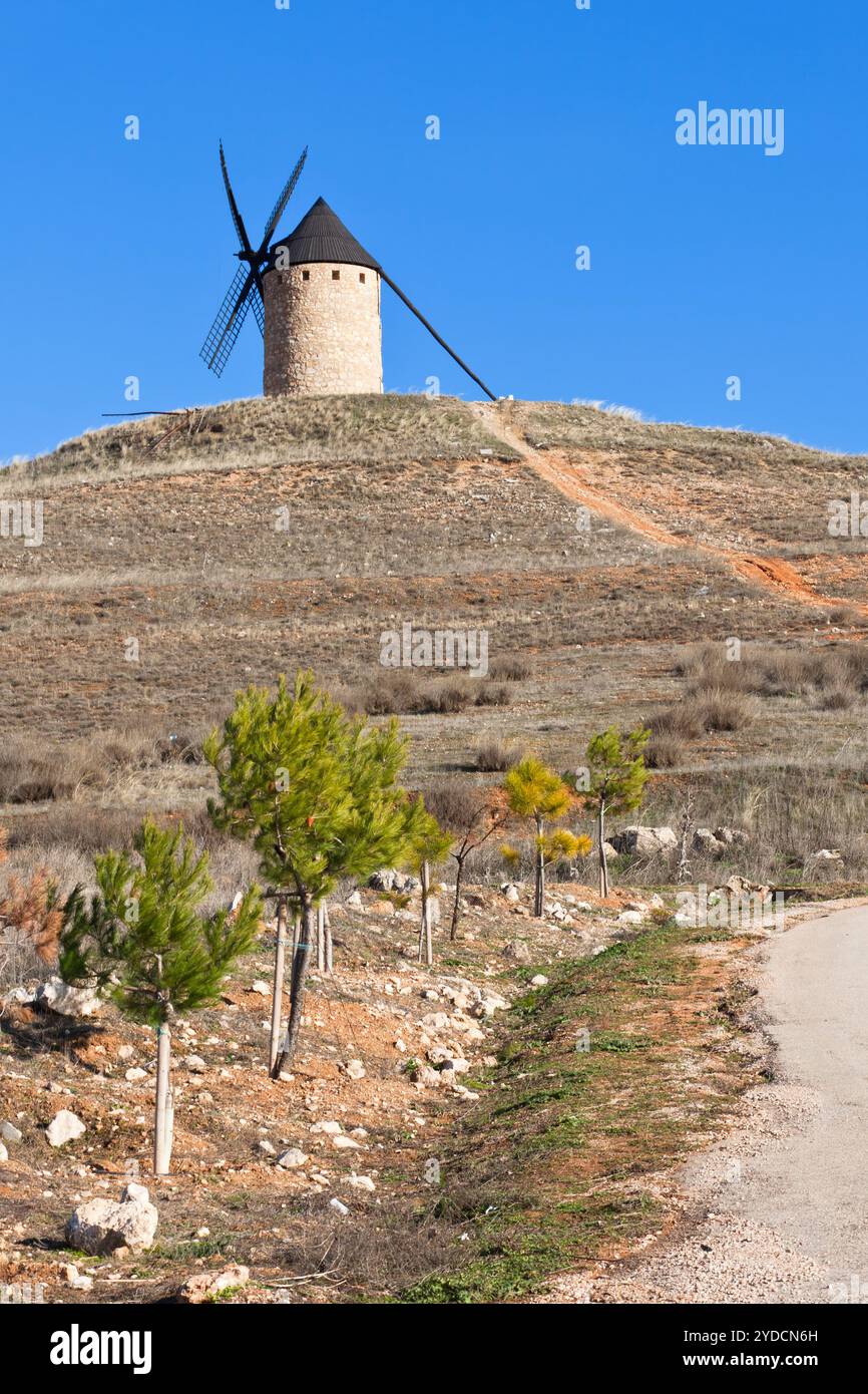 Traditional spanish windmill Stock Photo - Alamy