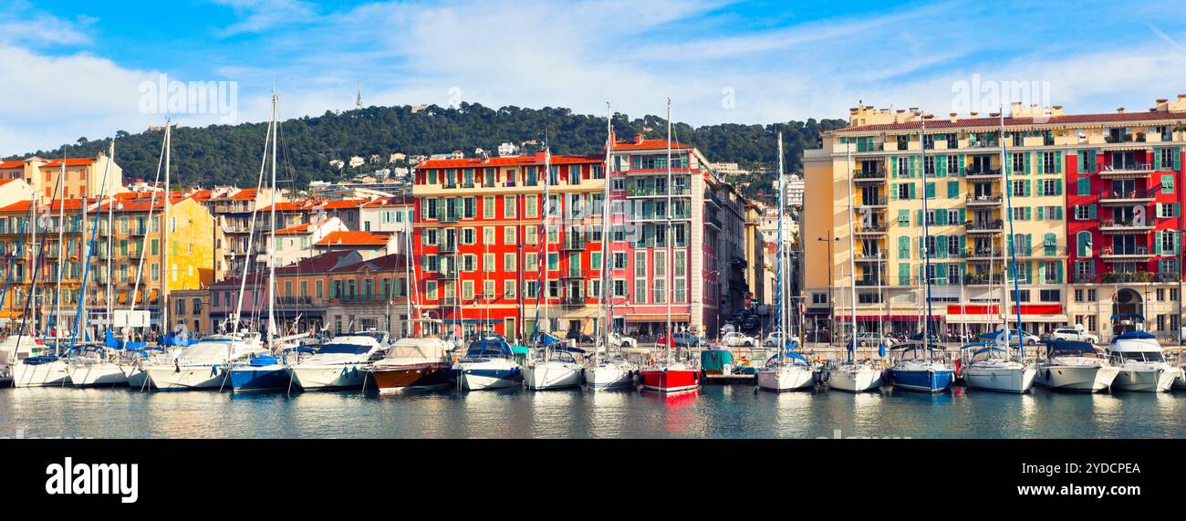View on Port of Nice, France Stock Photo - Alamy