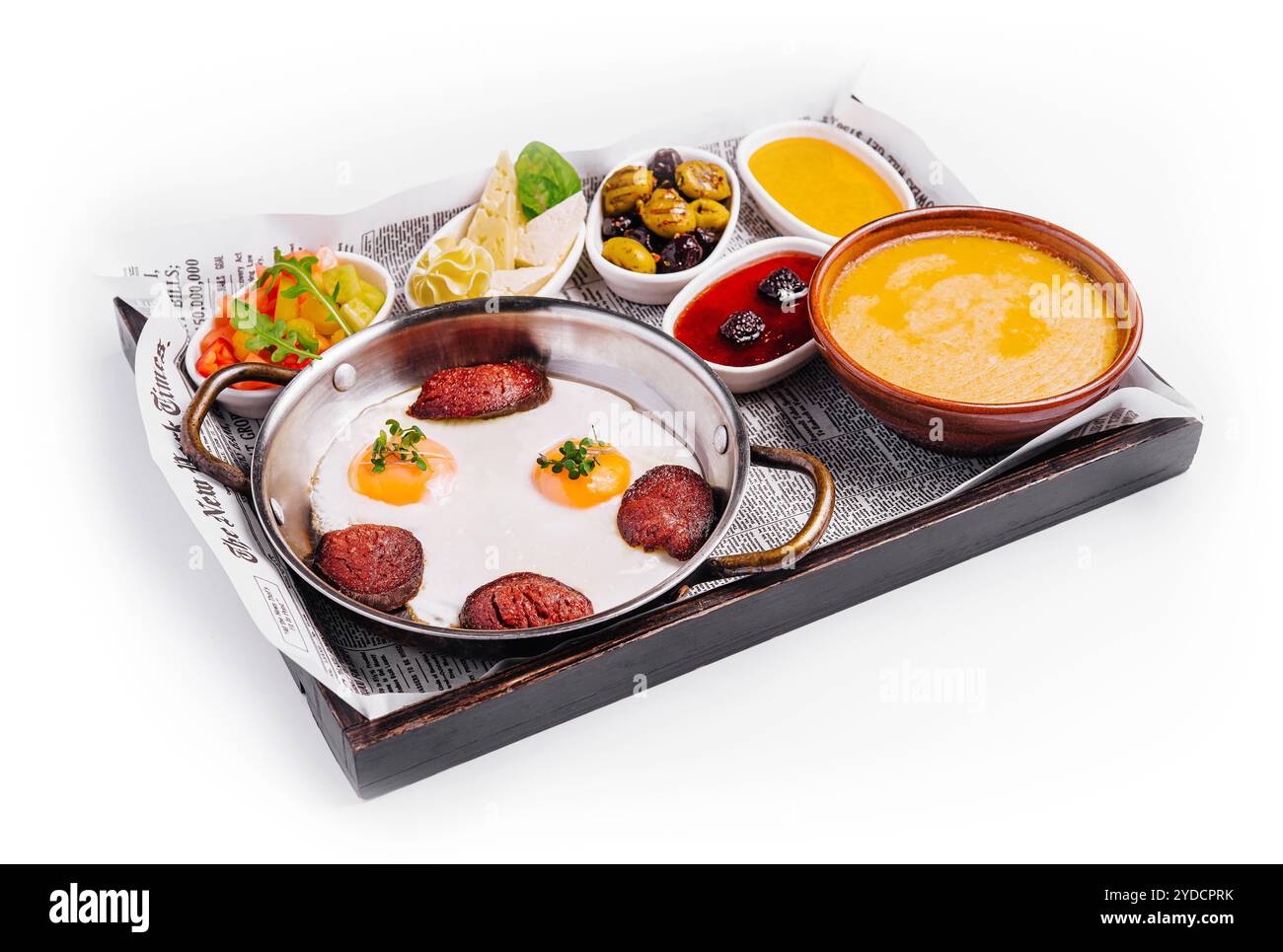 Breakfast table food top Cut Out Stock Images & Pictures - Alamy