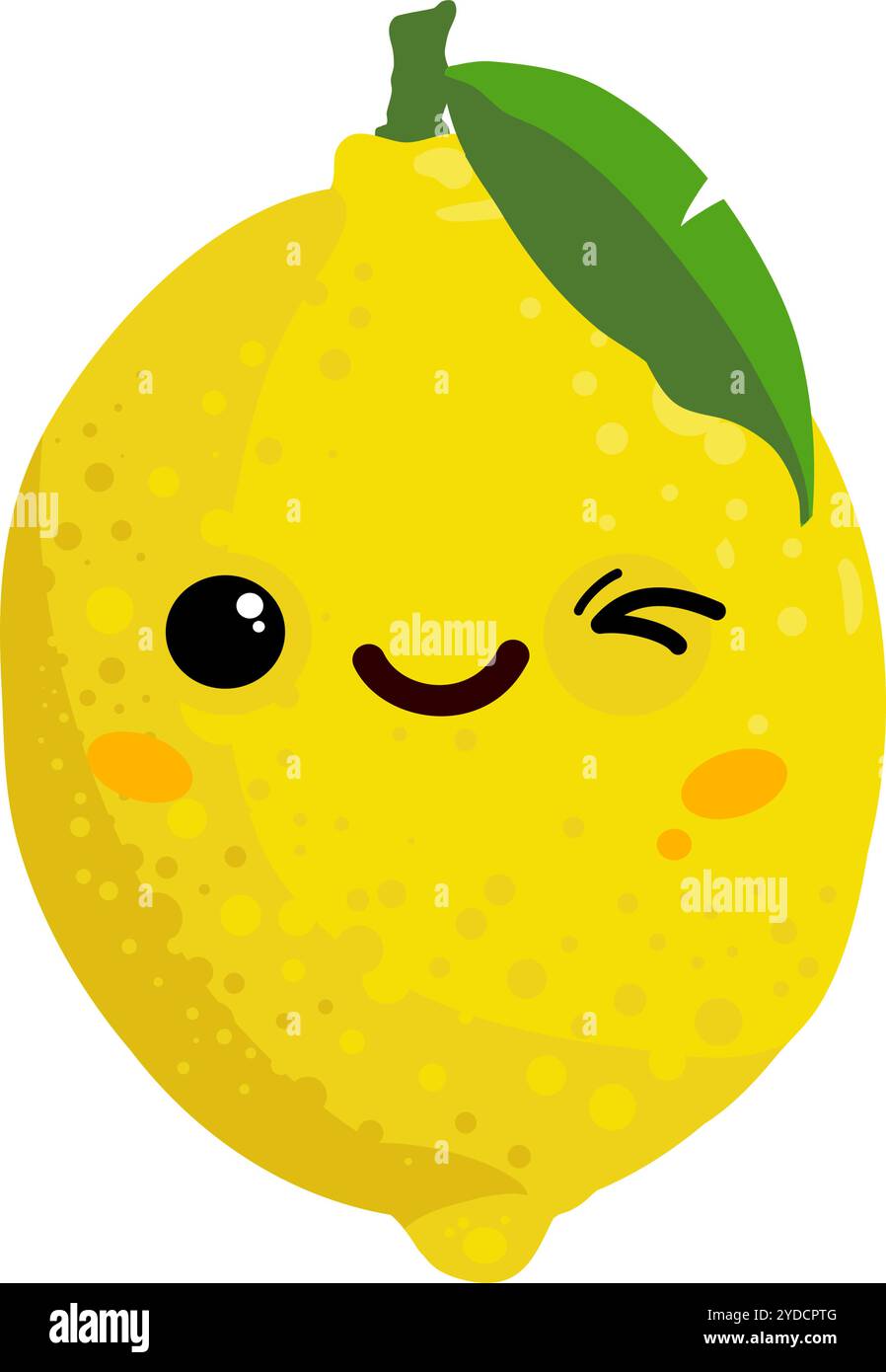 Cartoon Lemon With Faces