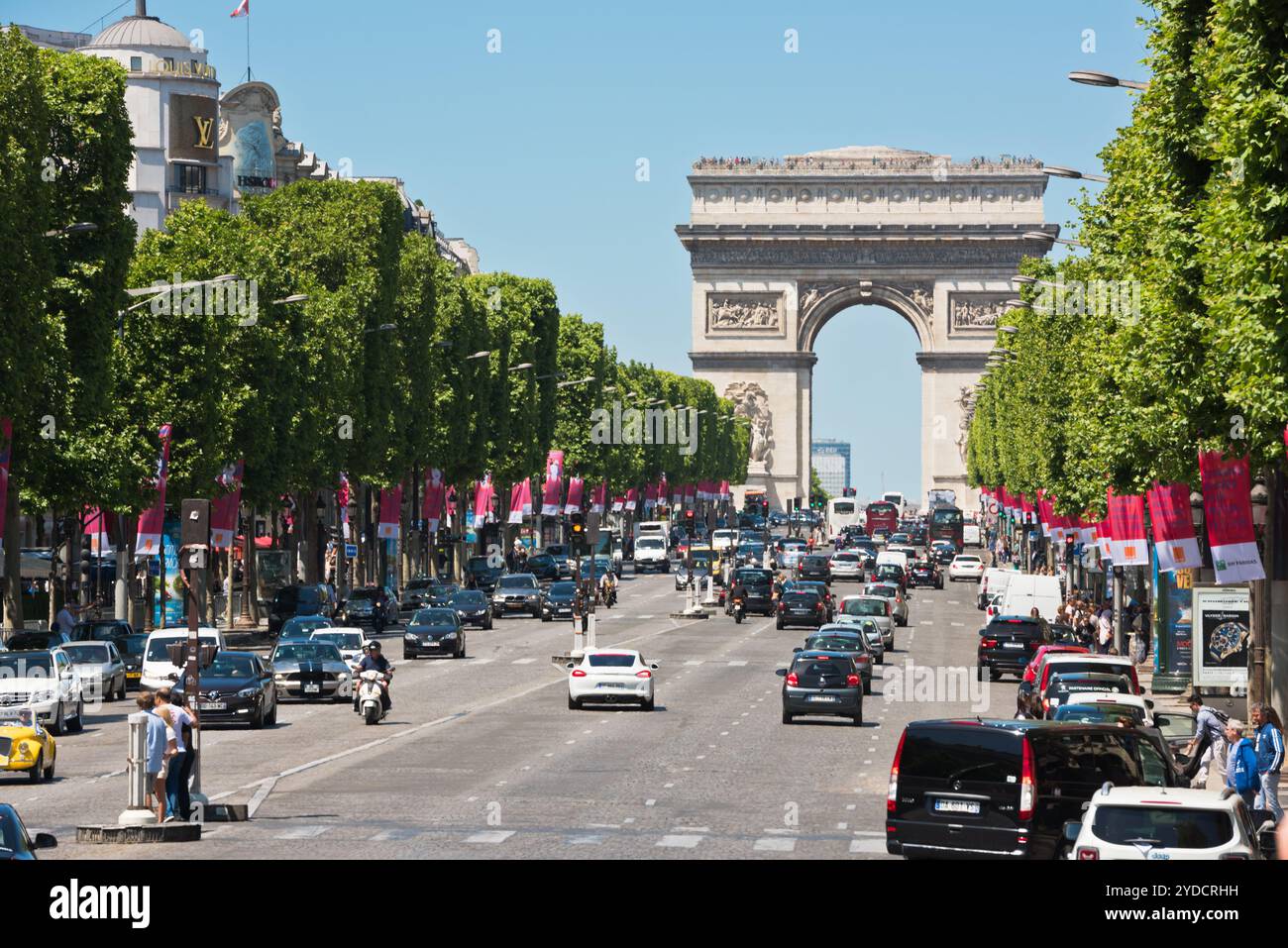 Les Champs-Elysees street in Paris Stock Photo - Alamy