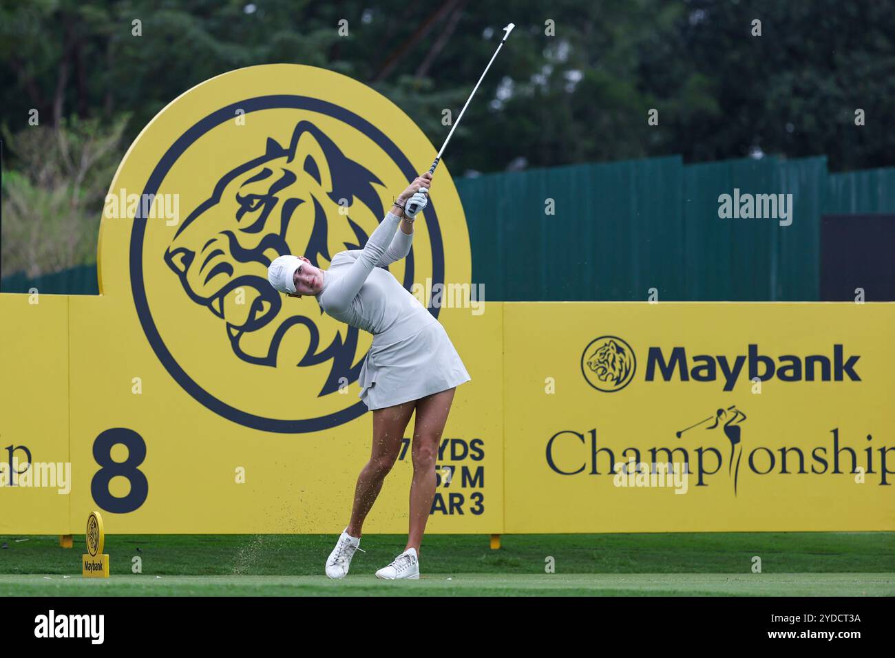KUALA LUMPUR, - OCTOBER 26: Nataliya Guseva play a shot during the ...