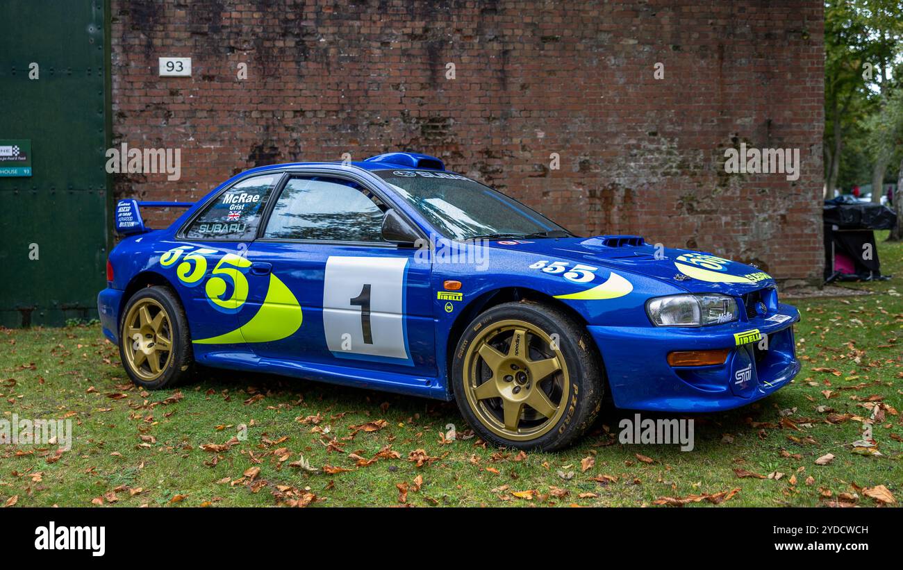 Colin McRae Subaru Impreza, on display at the Bicester Heritage ...