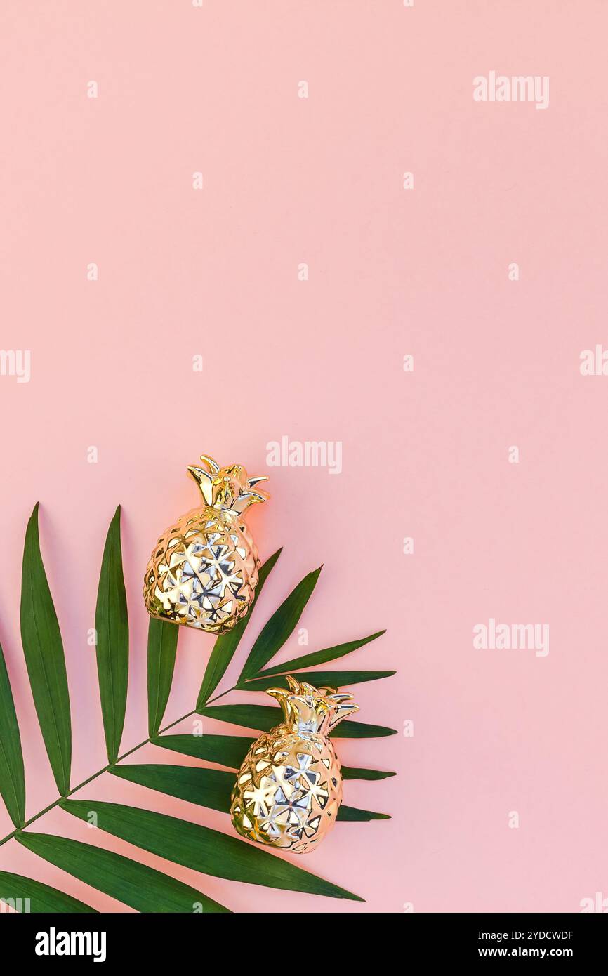 Creative pink background tropical hi-res stock photography and images ...