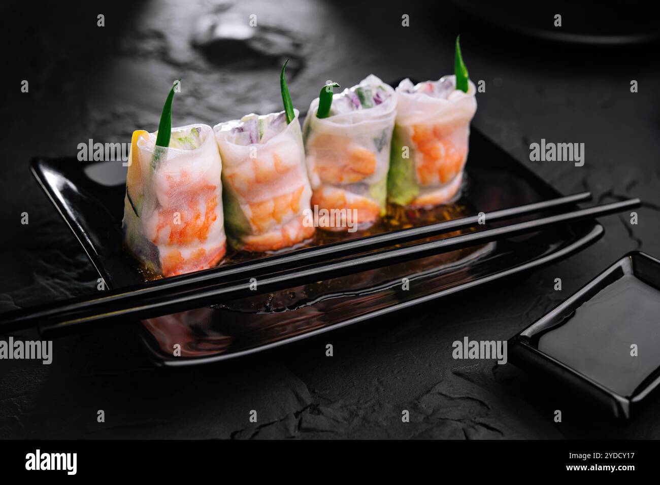 Vietnamese spring rolls nem sauce hi-res stock photography and images ...