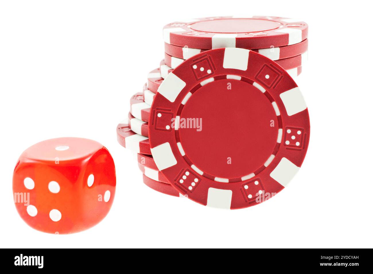 Plastic transparent dice cube Cut Out Stock Images & Pictures - Alamy