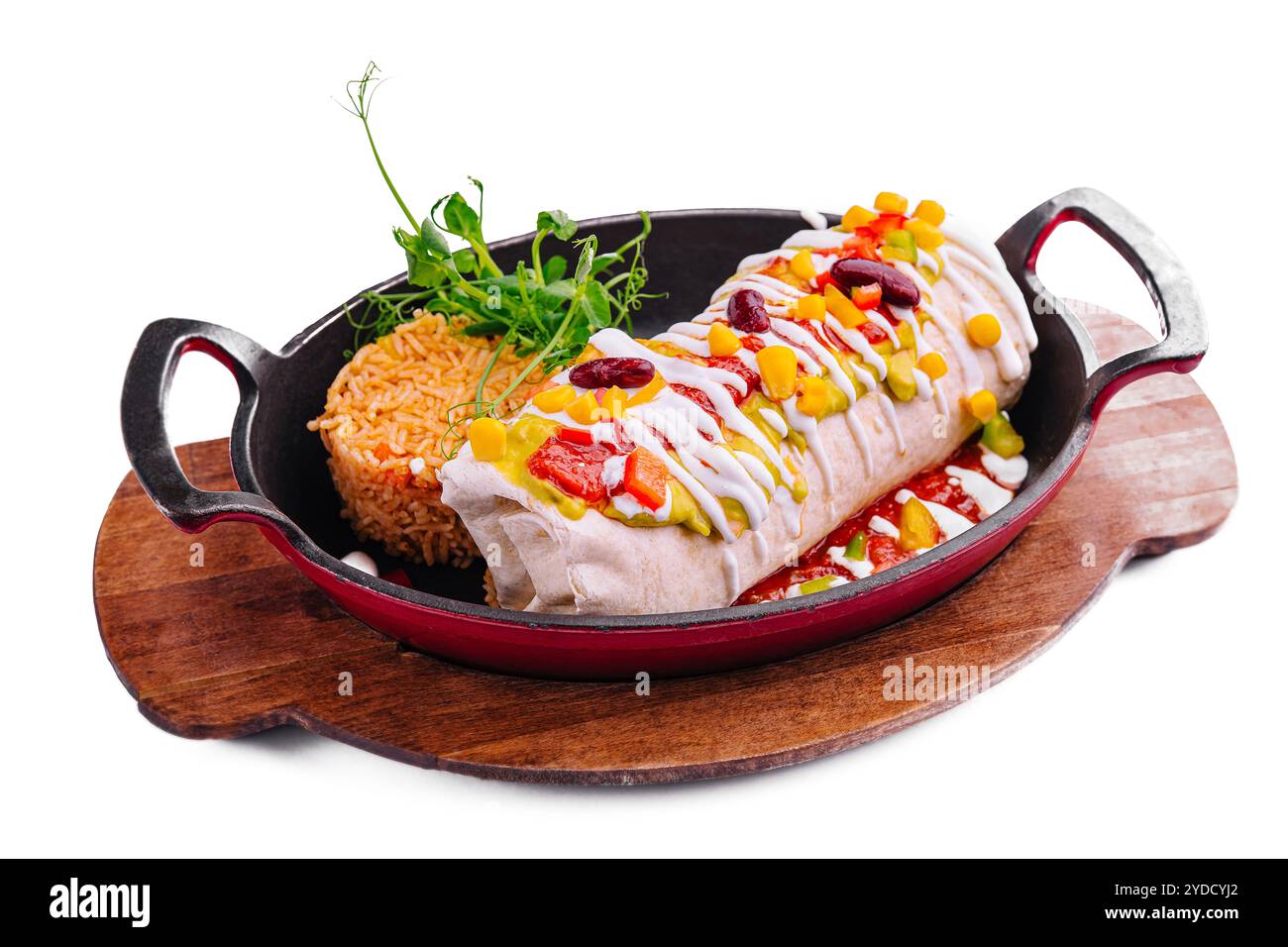 Cooked rice pan Cut Out Stock Images & Pictures - Alamy