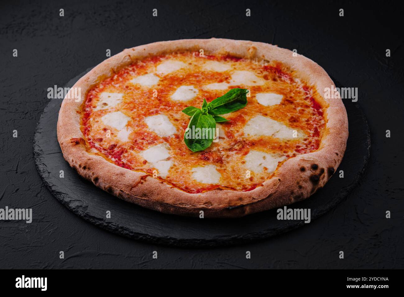 Neapolitan pizza on a cream sauce Stock Photo - Alamy
