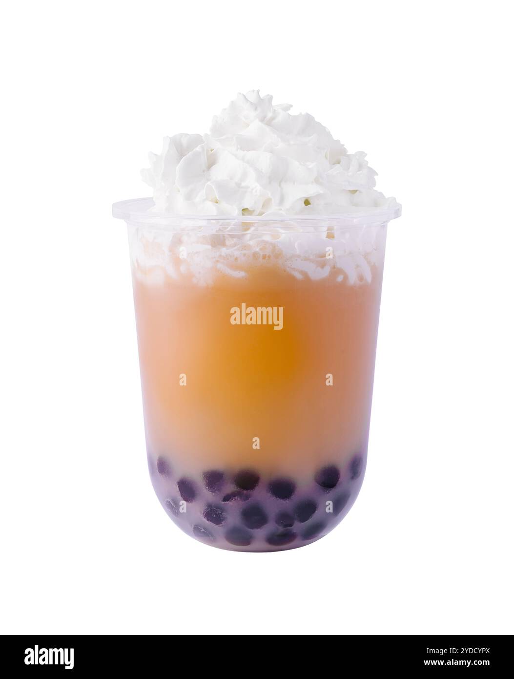 Bubble milk tea with tapioca balls Stock Photo - Alamy
