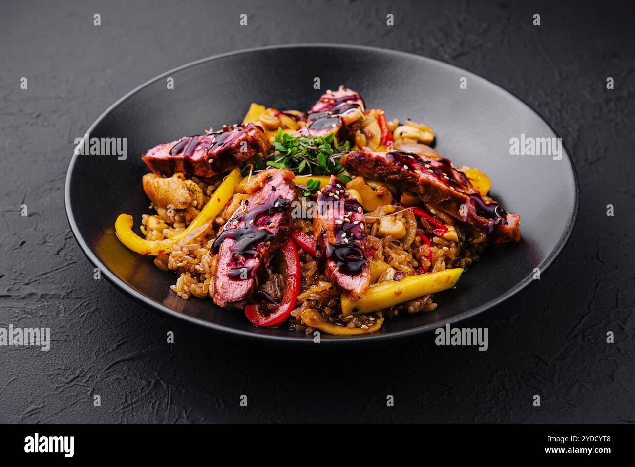 Chinese rice beef meat hi-res stock photography and images - Alamy