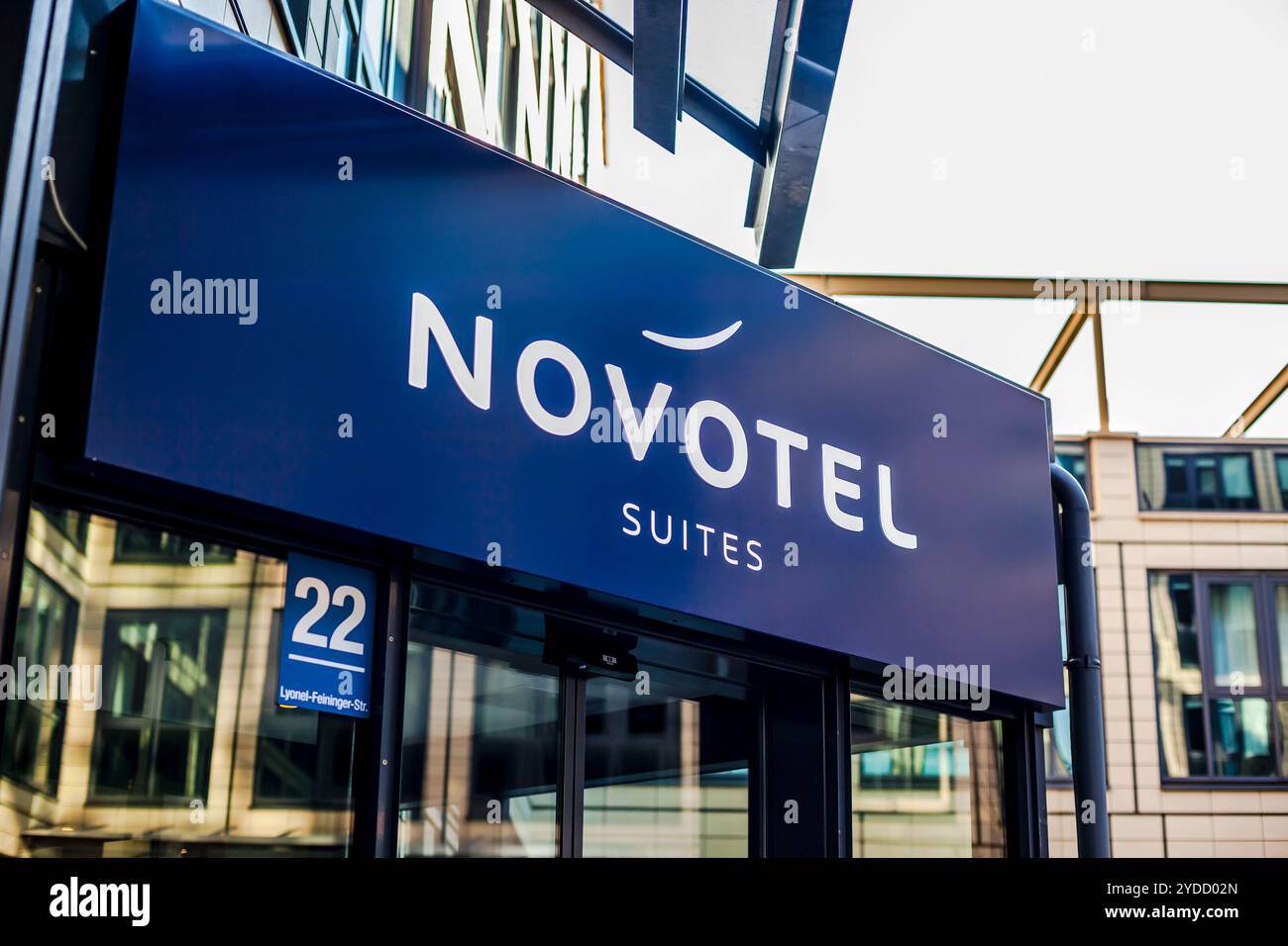 Novotel suites logo at hotel building in Munich Stock Photo - Alamy
