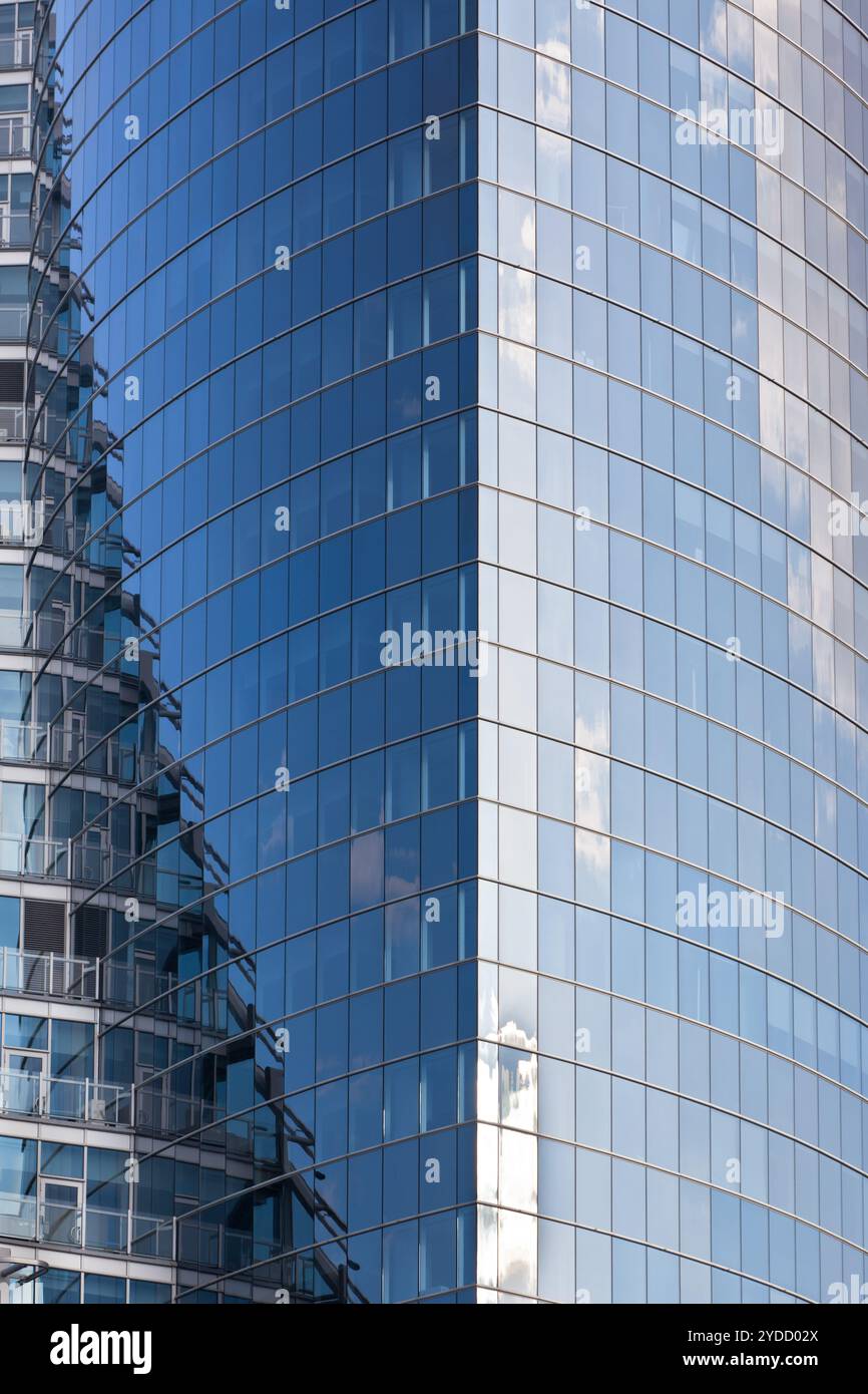 Blue skyscraper corner Stock Photo - Alamy