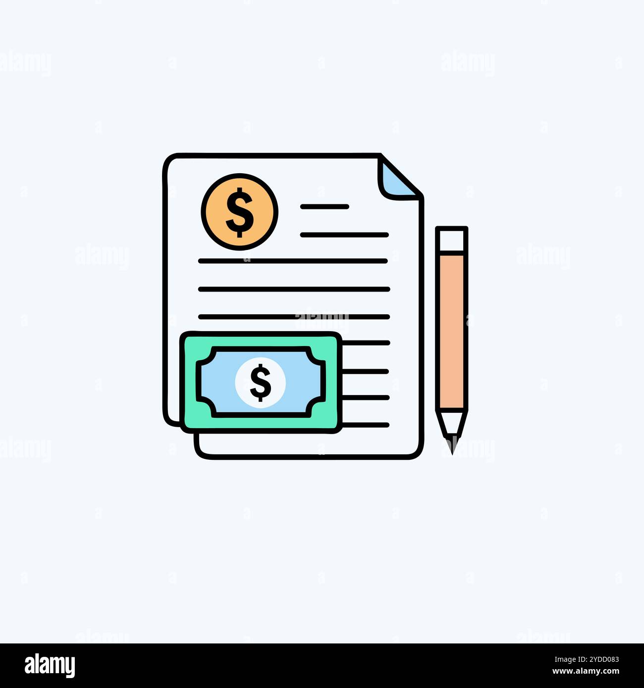 Expense Report icon vector art image Stock Vector Image & Art - Alamy