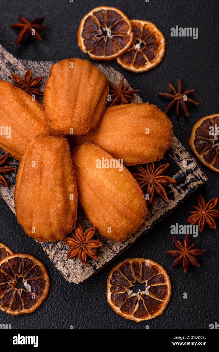 Traditional French madeleine biscuits with nutty flavor Stock Photo - Alamy