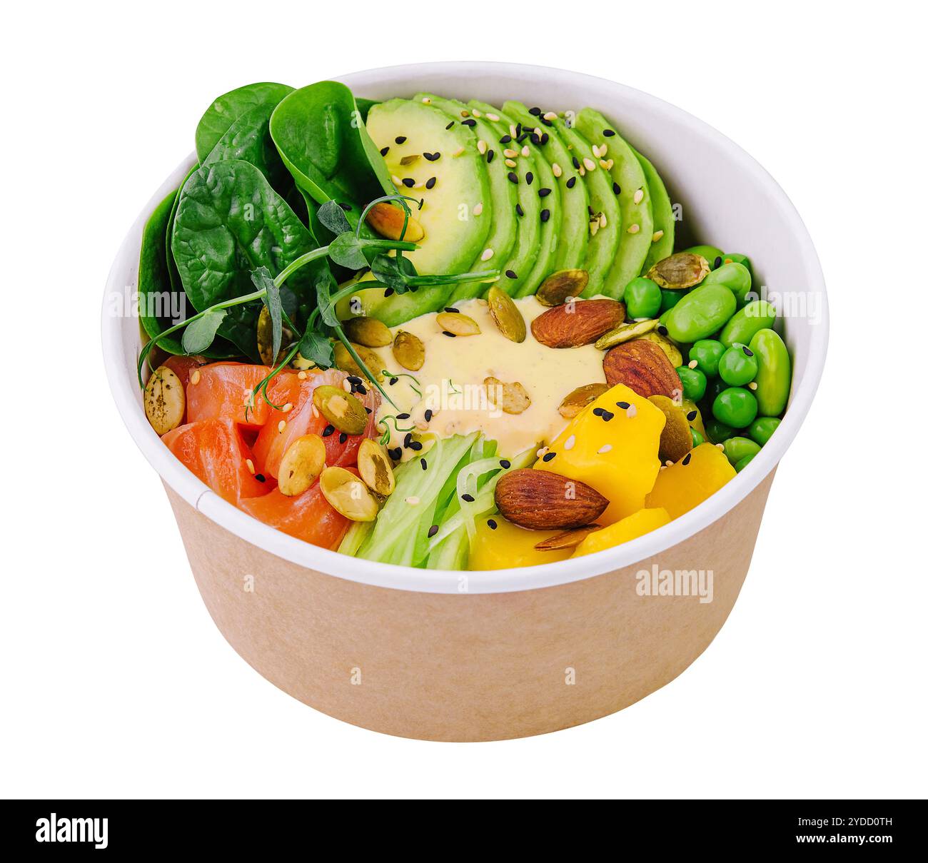 Healthy poke bowl tuna Cut Out Stock Images & Pictures - Alamy