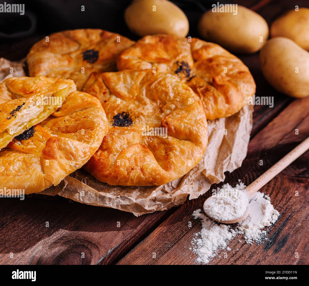 Cooking traditional pies potatoes hi-res stock photography and images ...