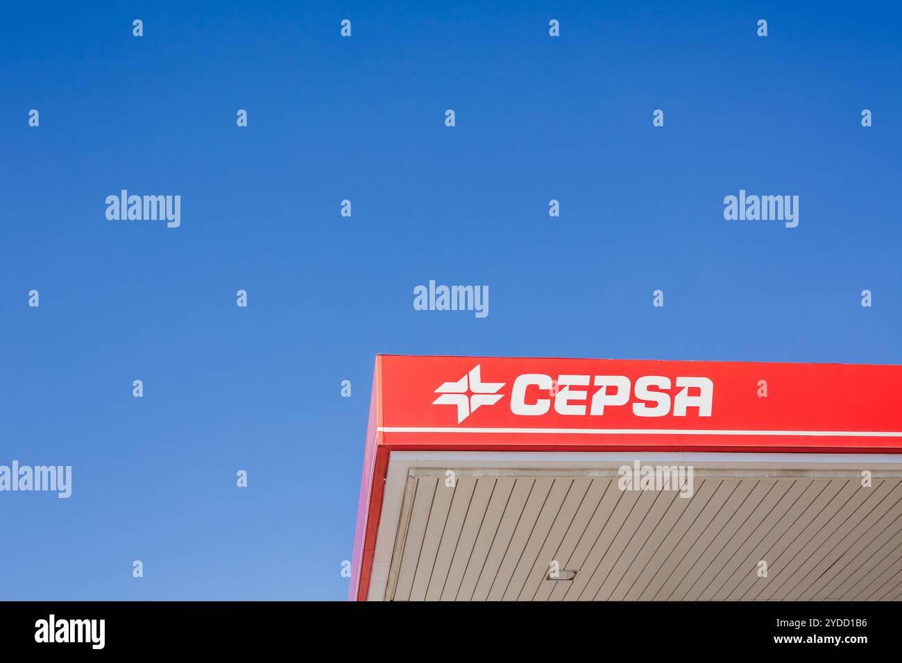Cepsa gas service station logo Stock Photo - Alamy
