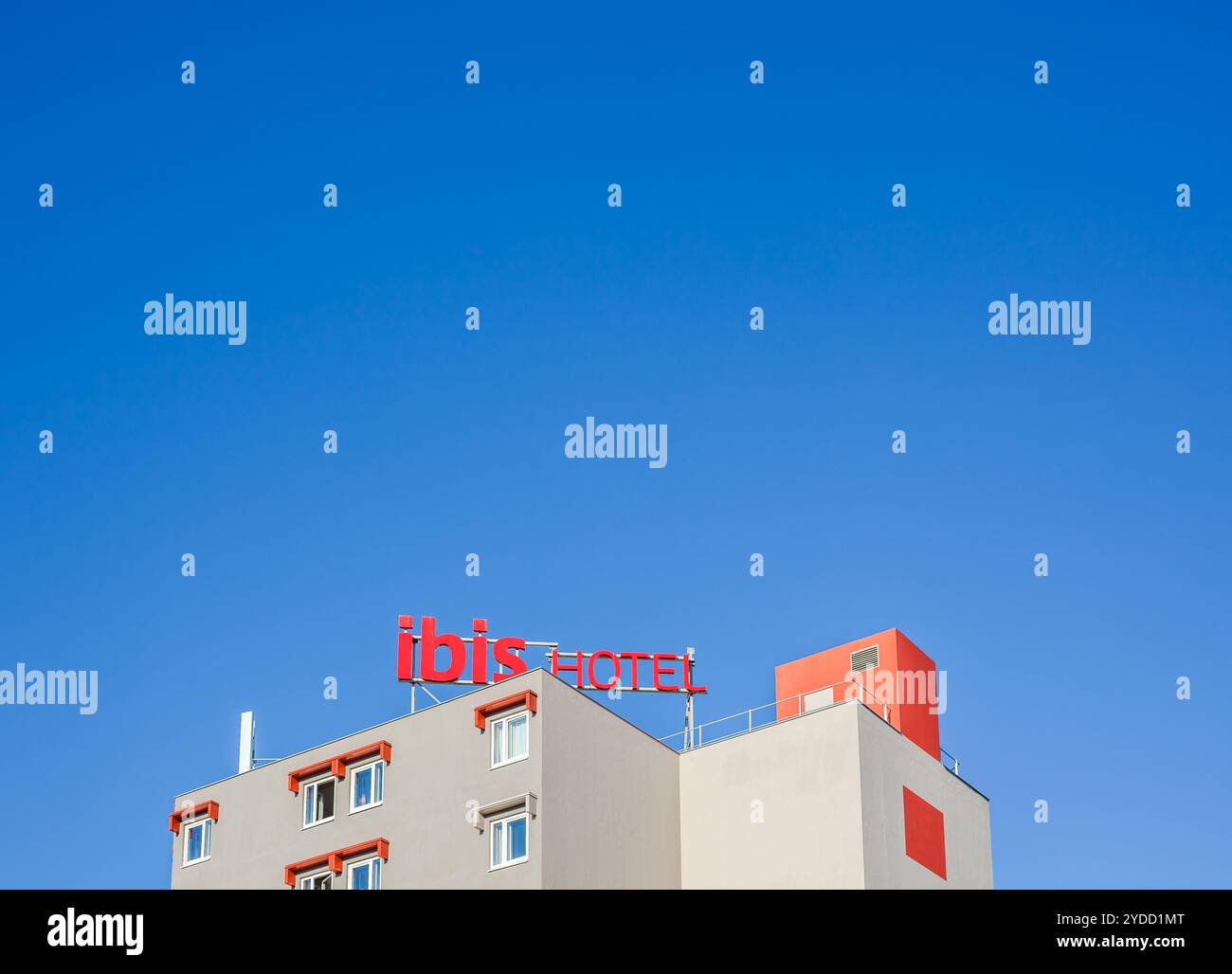 Ibis logo at hotel building in Beziers France Stock Photo - Alamy