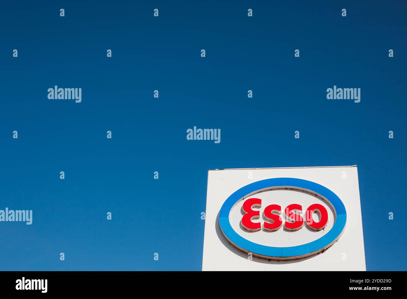 Esso logo on its gas service station Stock Photo - Alamy