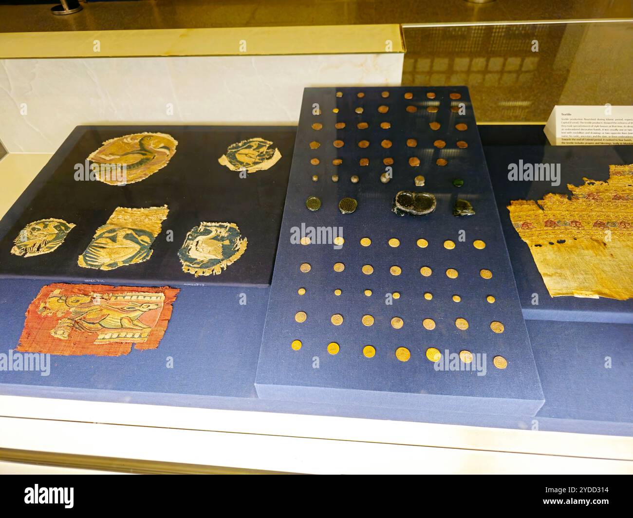 Cairo, Egypt, October 6 2024: Ancient gold coins in The National Museum ...