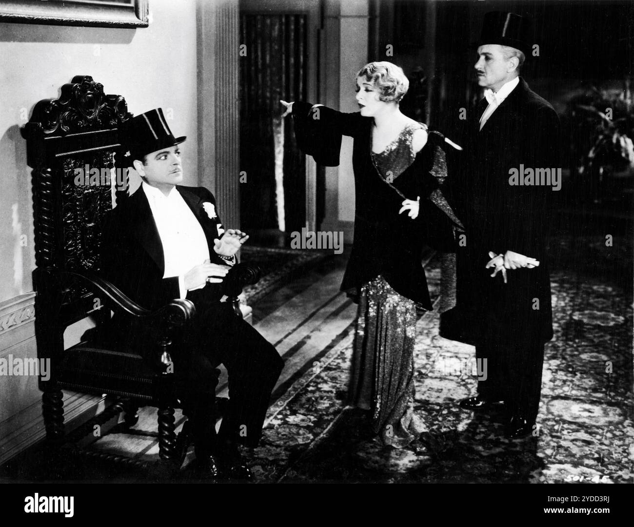LOWELL SHERMAN OLIVE TELL and PURNELL PRATT in LAWFUL LARCENY 1930 director LOWELL SHERMAN play ...