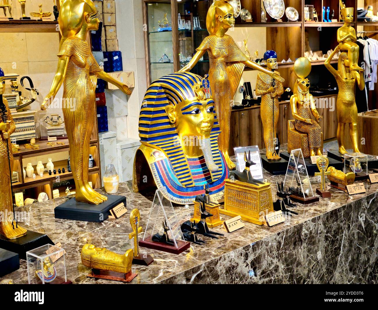 Cairo, Egypt, October 6 2024: The gift shop inside The National Museum of Egyptian Civilization ...