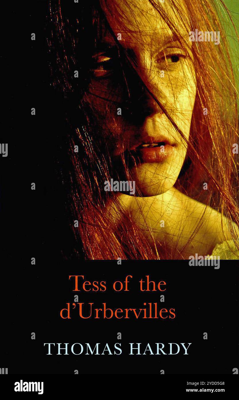 Book cover. "Tess of the d'Urbvervilles" by Thomas Hardy Stock Photo ...