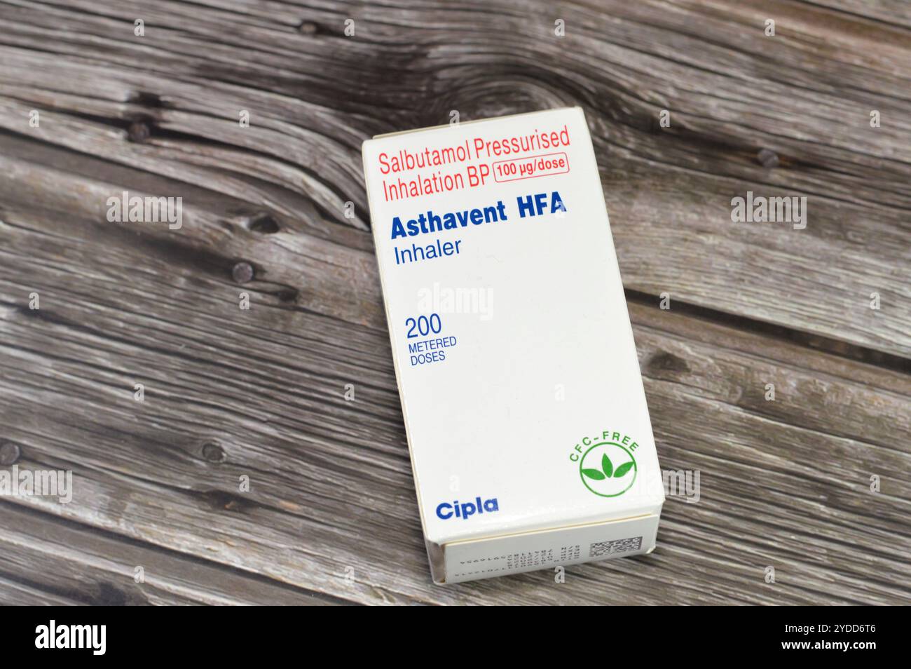 Cairo, Egypt, October 4 2024: Asthavent Inhaler 200 Dose Salbutamol ...