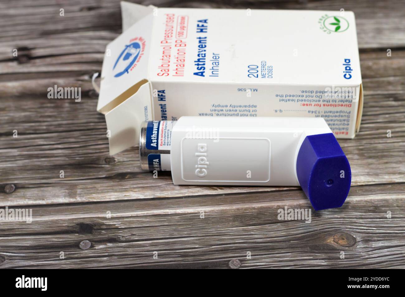 Cairo, Egypt, October 4 2024: Asthavent Inhaler 200 Dose Salbutamol ...