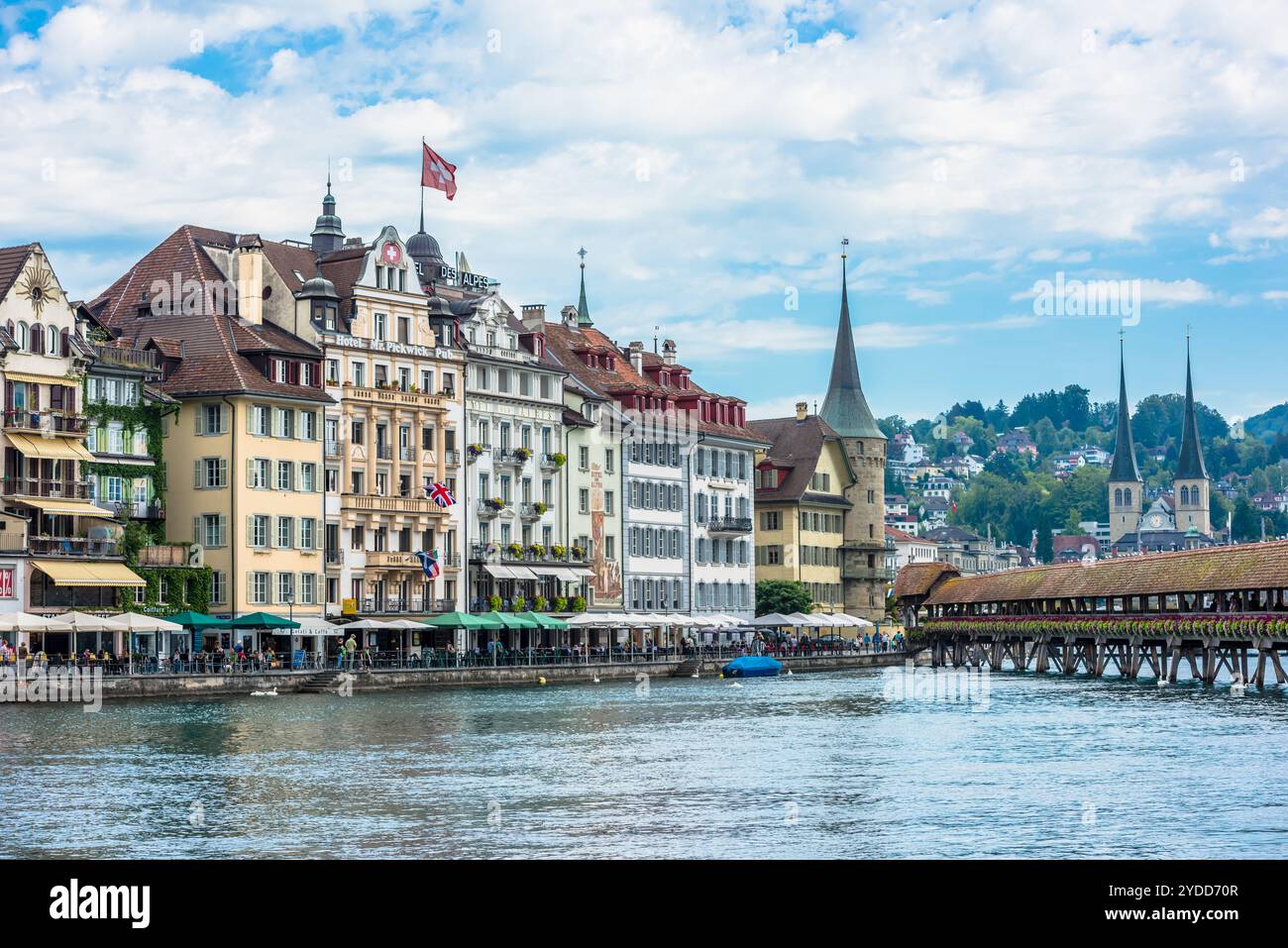 View of historic Luzern city center Stock Photo - Alamy