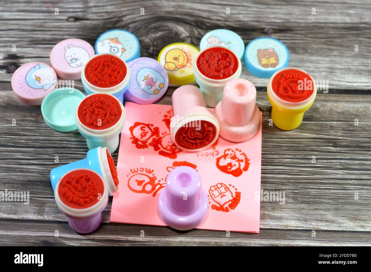 safe ink seal series stamp for children and sticky papers, stamps with ...