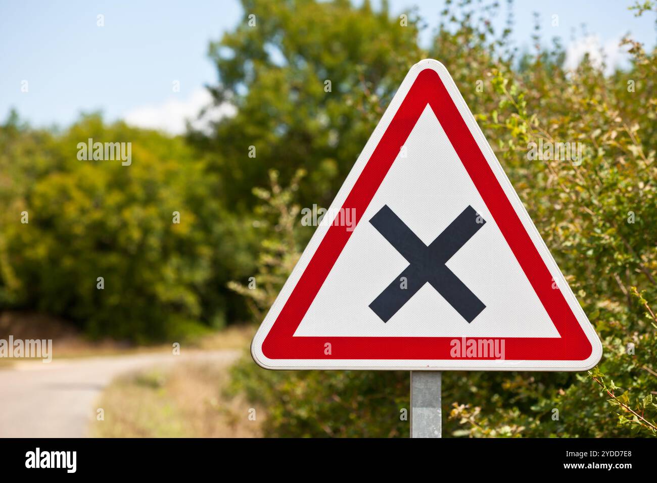 Red white black roadside warning hi-res stock photography and images ...